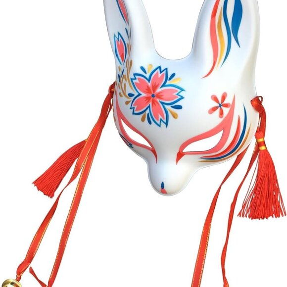 Other | Little Bunny Kitsune Mask Traditional Japanese Cosplay Rabbit ...